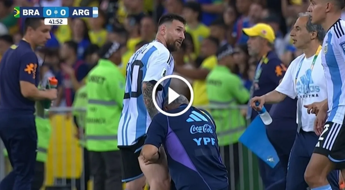 Messi surprises the Argentine doctor and refuses to leave the field ...